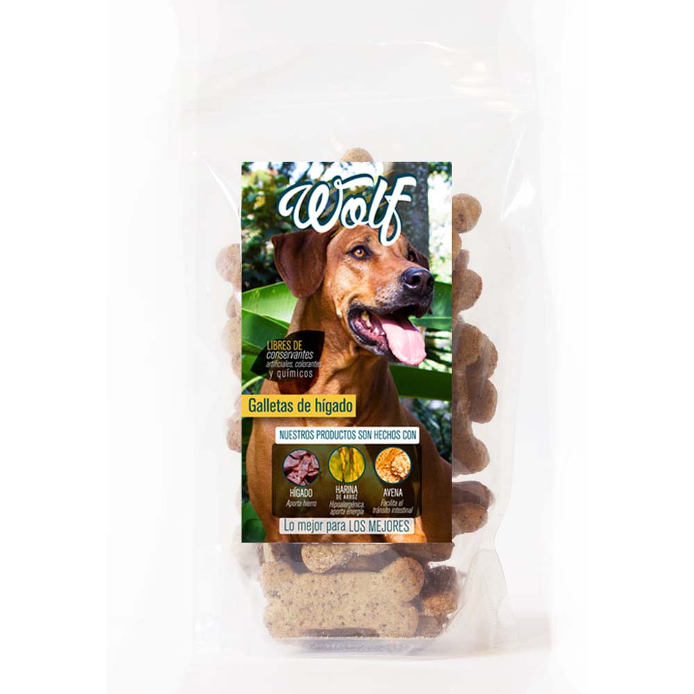 Snack Para Perro Maxigalleta De Hígado Wolf - Puppis