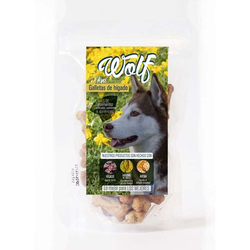 Snack Para Perro Minigalleta De Hígado Wolf - Puppis
